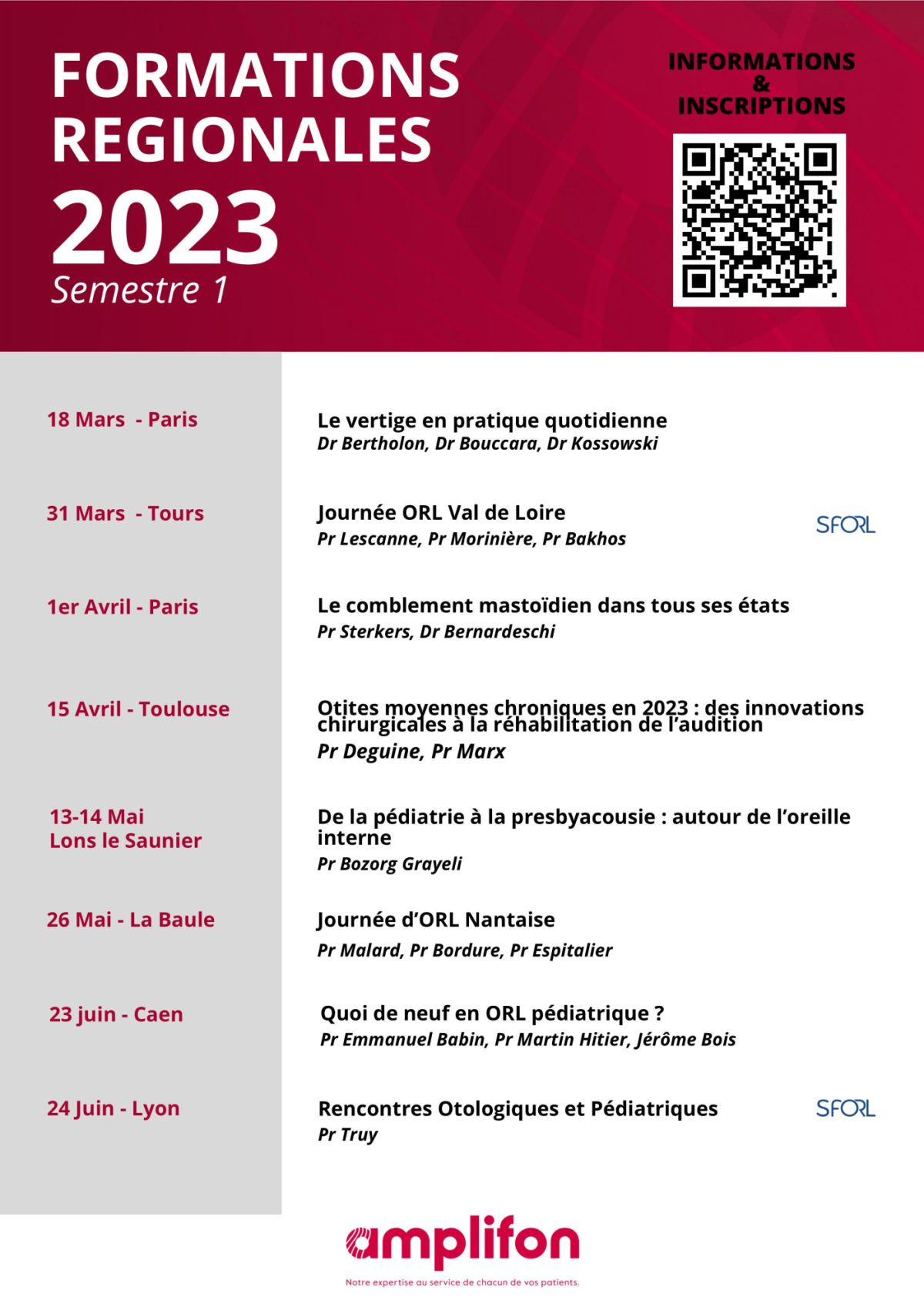 Amplifon présente son programme de formations régionales pour les ORL