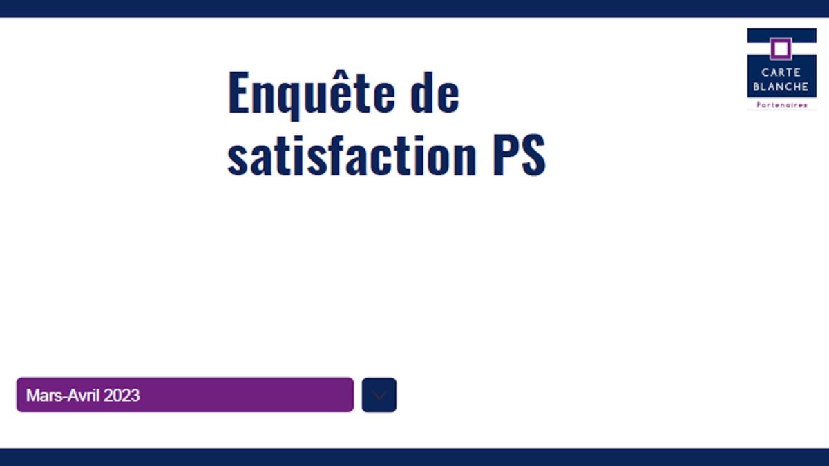 Carte Blanche évalue la satisfaction de ses partenaires