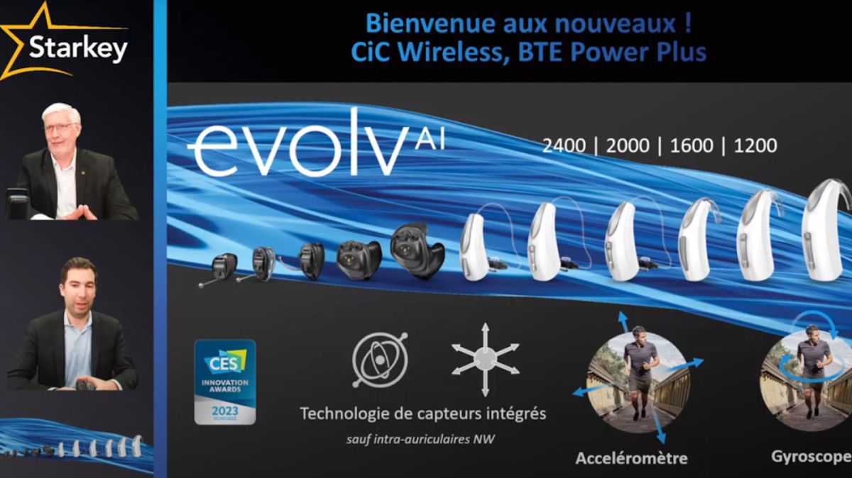 Un CIC wireless 2,4 GHz et un BTE 13 Power Plus